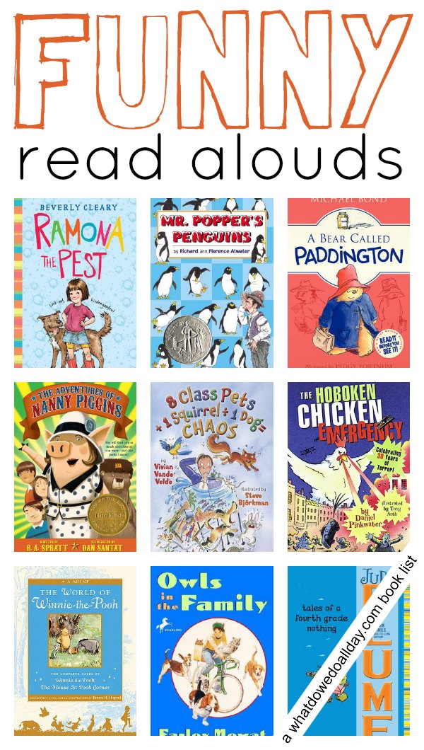 10 Funny Books To Read Aloud