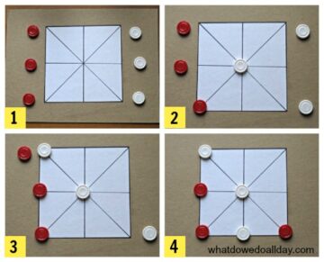 Tapatan: Easy to Learn 3-in-a-Row Abstract Strategy Game