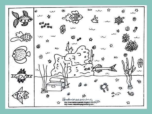 Ocean floor coloring pages
