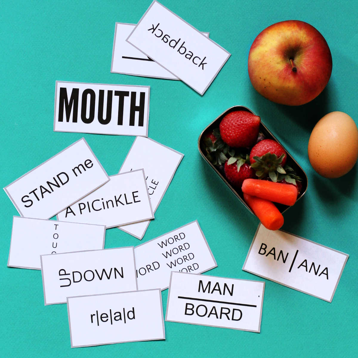 Lunch Box Word Puzzle Notes (Printable)