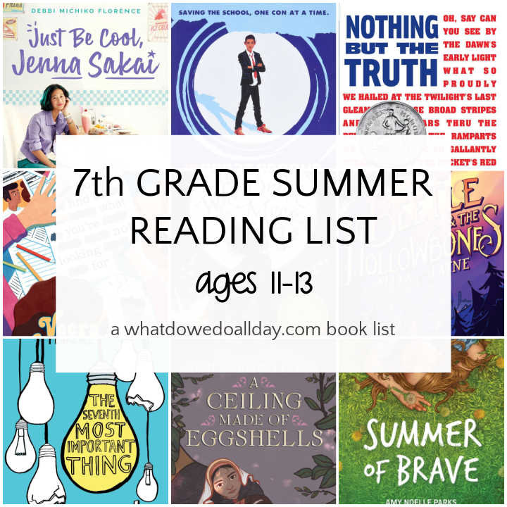 7th Grade Summer Reading List Recommended Books