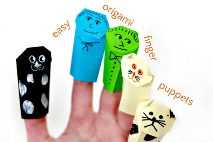 Easiest Origami Finger Puppets