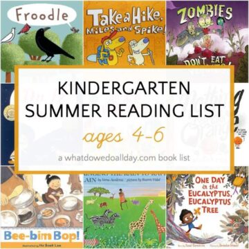 Kindergarten Summer Reading List (4-6 Year Olds)