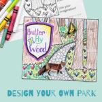 Design Your Own Park and Park Logo Coloring Page