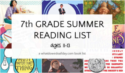 7th Grade Summer Reading List (Ages 11-13)