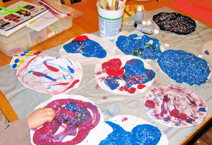 Coffee Filter Watercolor Art Project (STEAM Education)