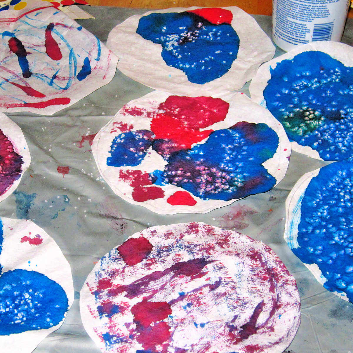 Coffee Filter Watercolor Art Project (STEAM Education)