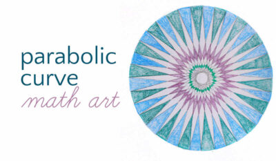 Parabolic Curve Math Art Project